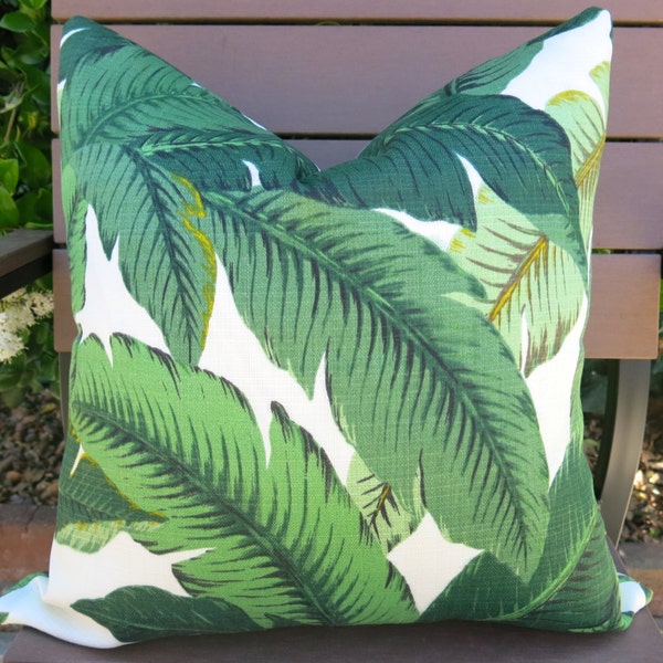 Palm Leaf Pillow - Etsy