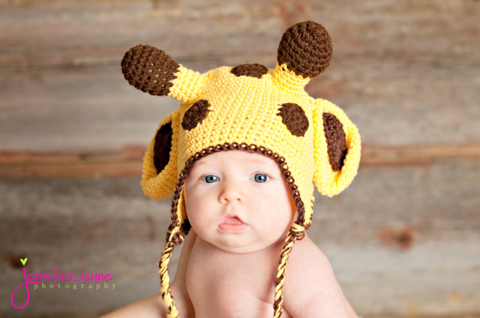 Instant Download PDF Crochet Pattern Giraffe Hat With Earflap- Sizes 0 ...