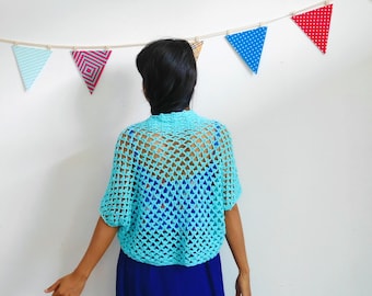 Crochet Lace Summer Shrug Pdf Pattern With Video Tutorial. - Etsy