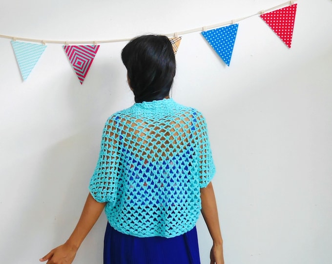 Crochet Lace Summer Shrug Pdf Pattern With Video Tutorial. - Etsy