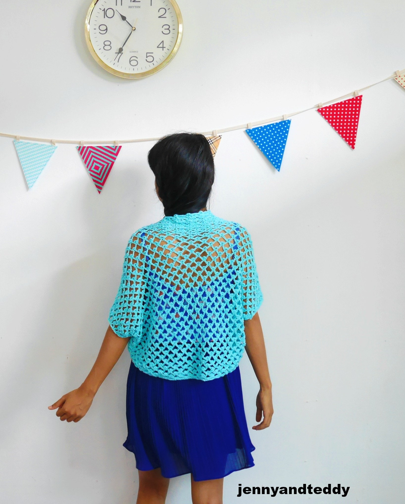 Crochet Lace Summer Shrug Pdf Pattern With Video Tutorial. - Etsy