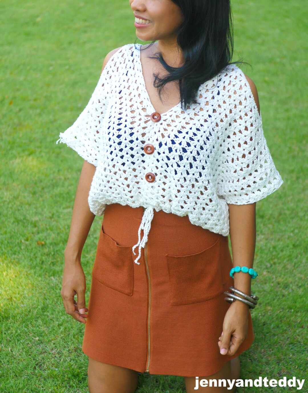 Crochet V Neck Top Pattern Pdf, Crochet Summer Top, With Video Tutorial ...