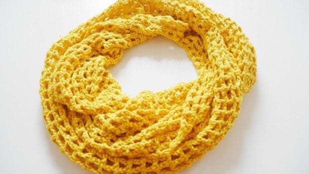 Instant Download PDF Crochet Pattern Summer Mesh Lace Cowl - Etsy