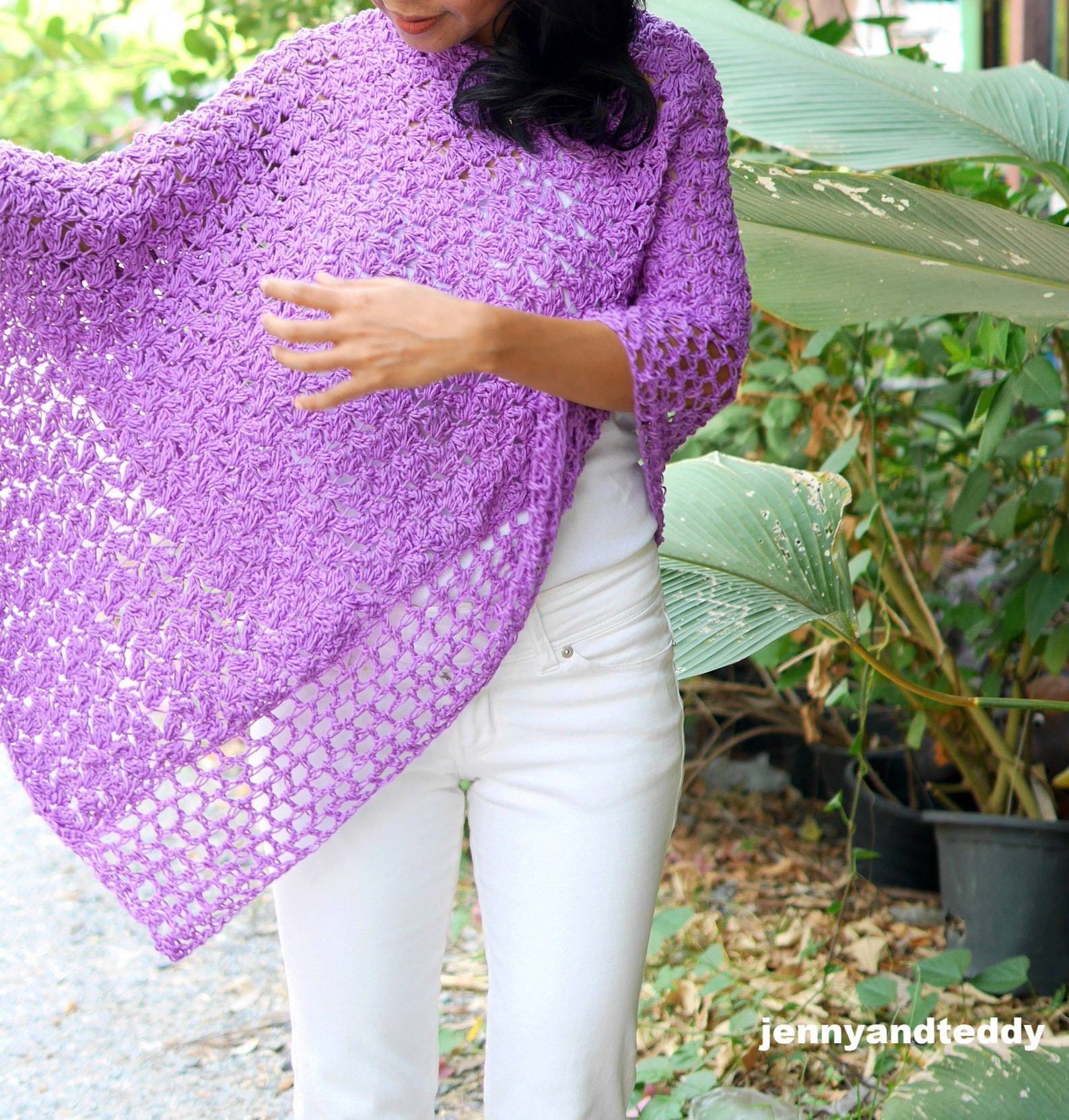 Crochet Poncho Pattern for Summer Video Tutorial Step by | Etsy
