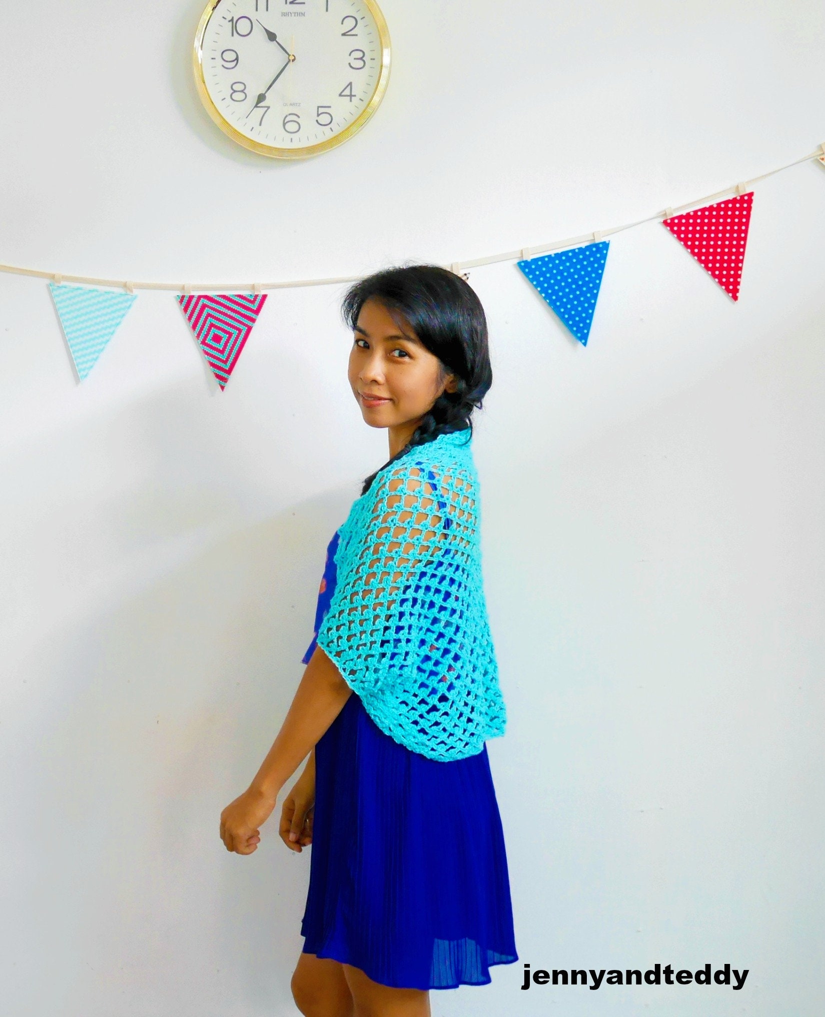 Crochet Lace Summer Shrug Pdf Pattern With Video Tutorial. - Etsy