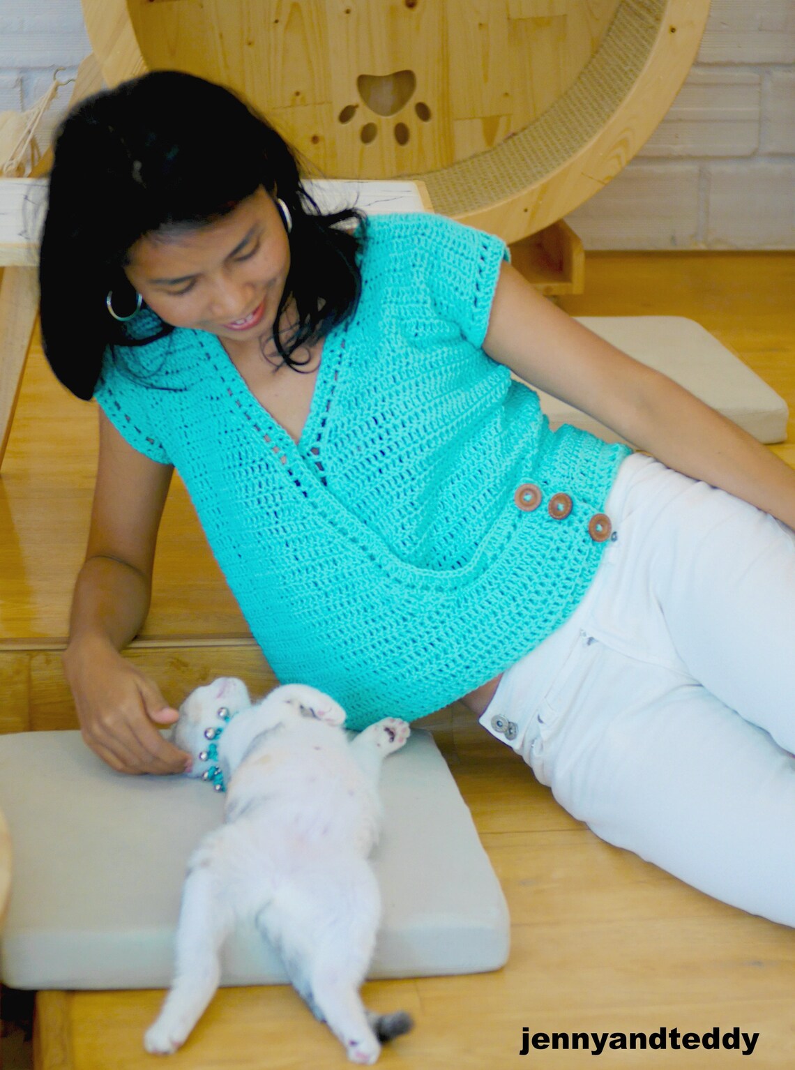 Cute Crochet Criss Cross Wrap Top Easy Pdf Pattern With Video Tutorial ...