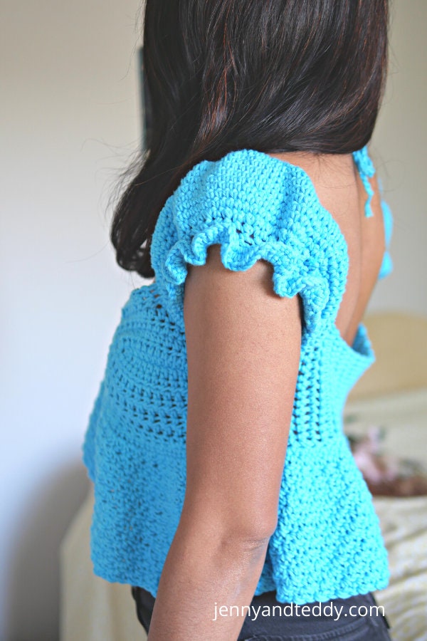Easy Crochet Baby Doll Top Pdf Pattern With Video Tutorial. - Etsy