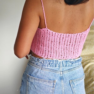 Easy Crochet Cami Top Pdf Pattern With Video - Etsy