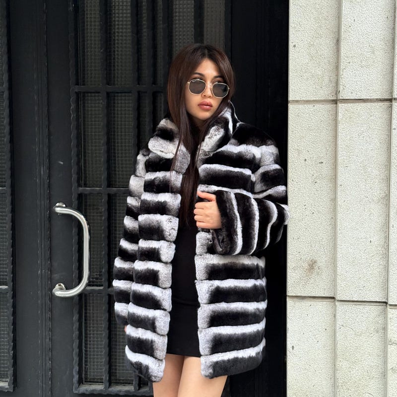 Chinchilla Fur Coat Mens - Etsy UK