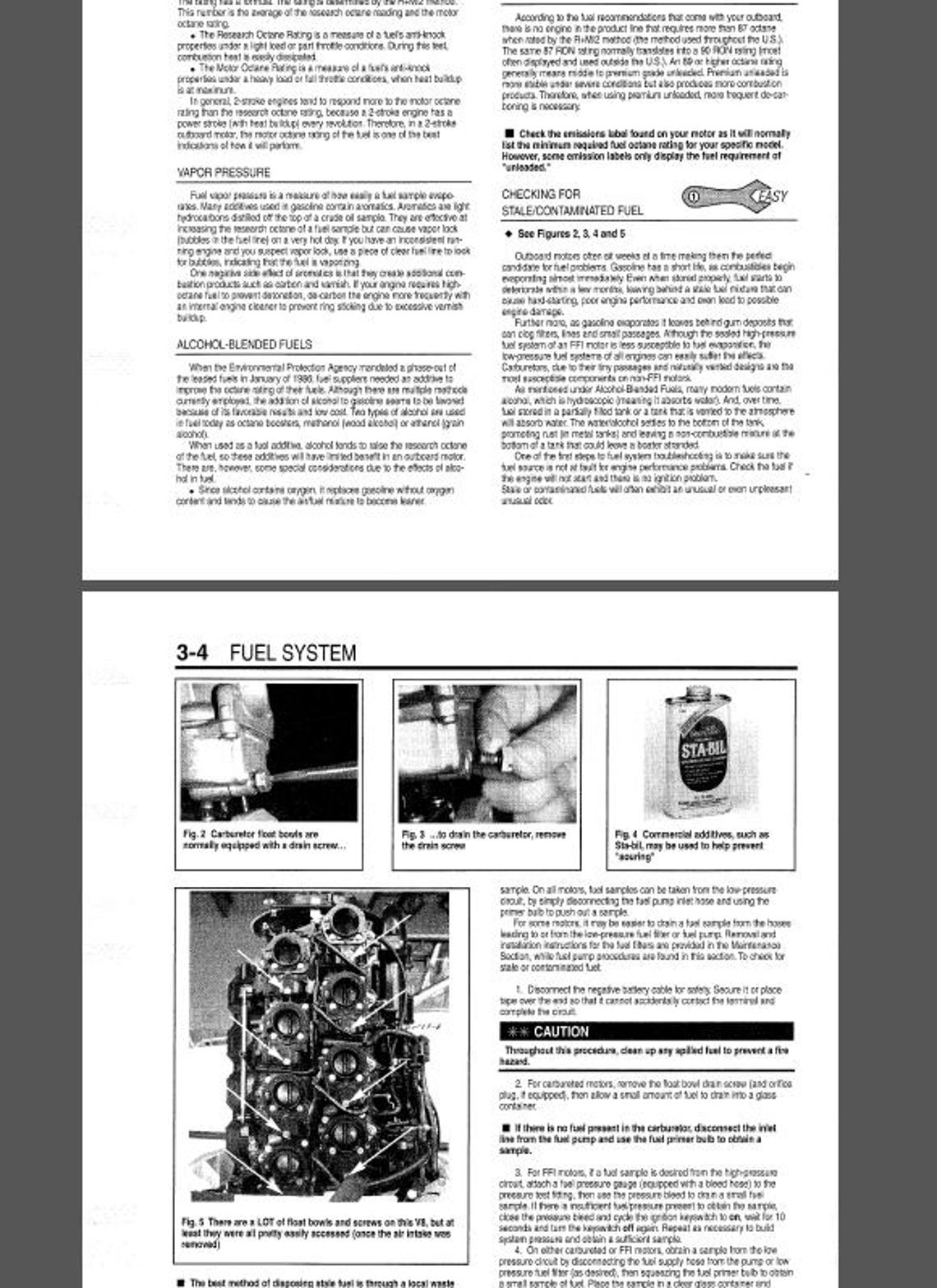 Johnson / Evinrude Outboard Marine Motor Service Repair Manual 65-300hp ...