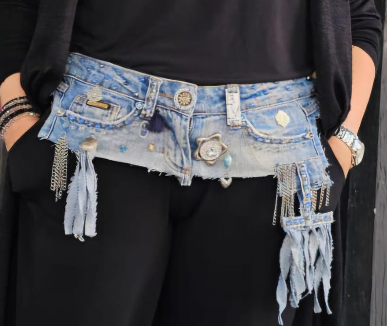 Handmade Crystal Beaded Belt With Stainless Metal-accents, Hand ...