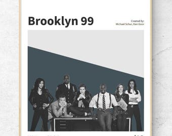 Brooklyn 99 TV Show Poster | Jake Peralta Wall Art | Digital Print ...