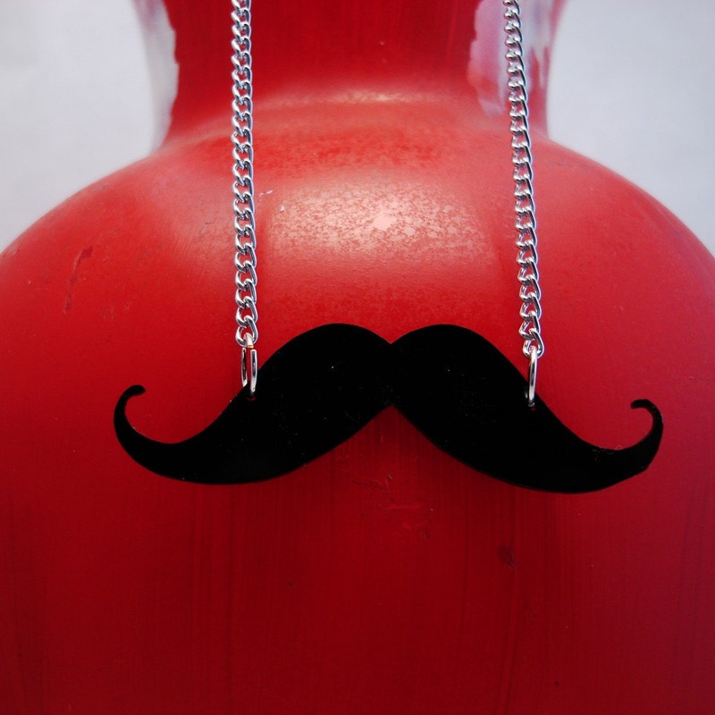 Mustache Necklace - Etsy