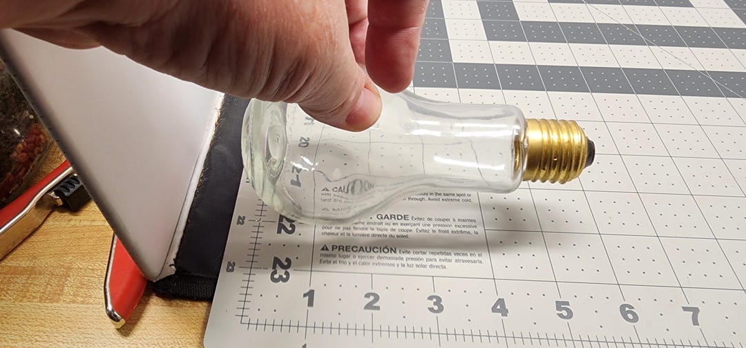 Small Glass Bulb With Screw on Edison Lid. - Etsy