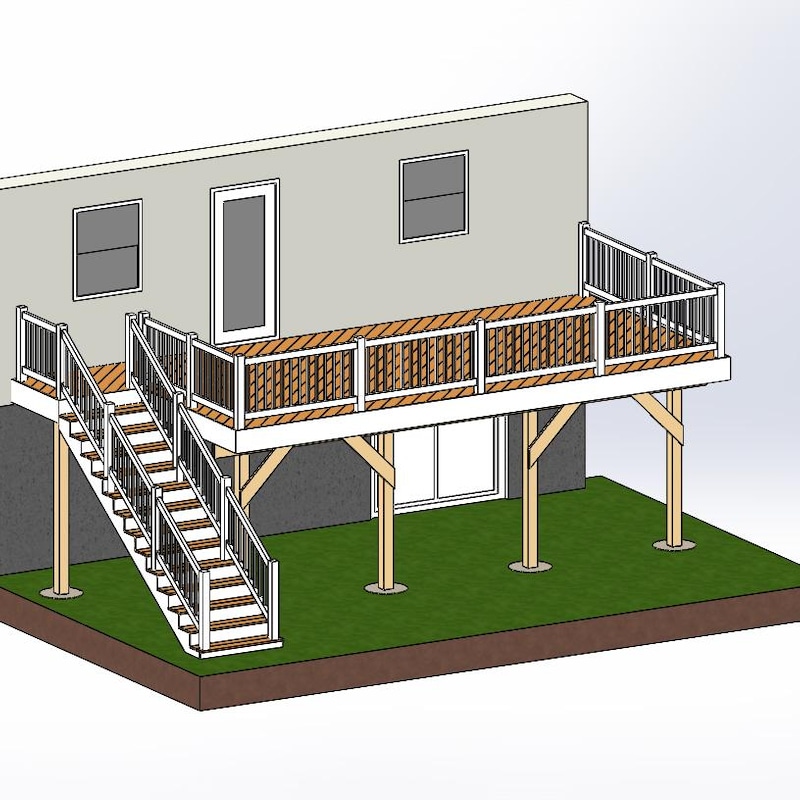 Covered Deck Plans - Etsy