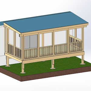Screened Raised Porch - 10' X 20' - Etsy