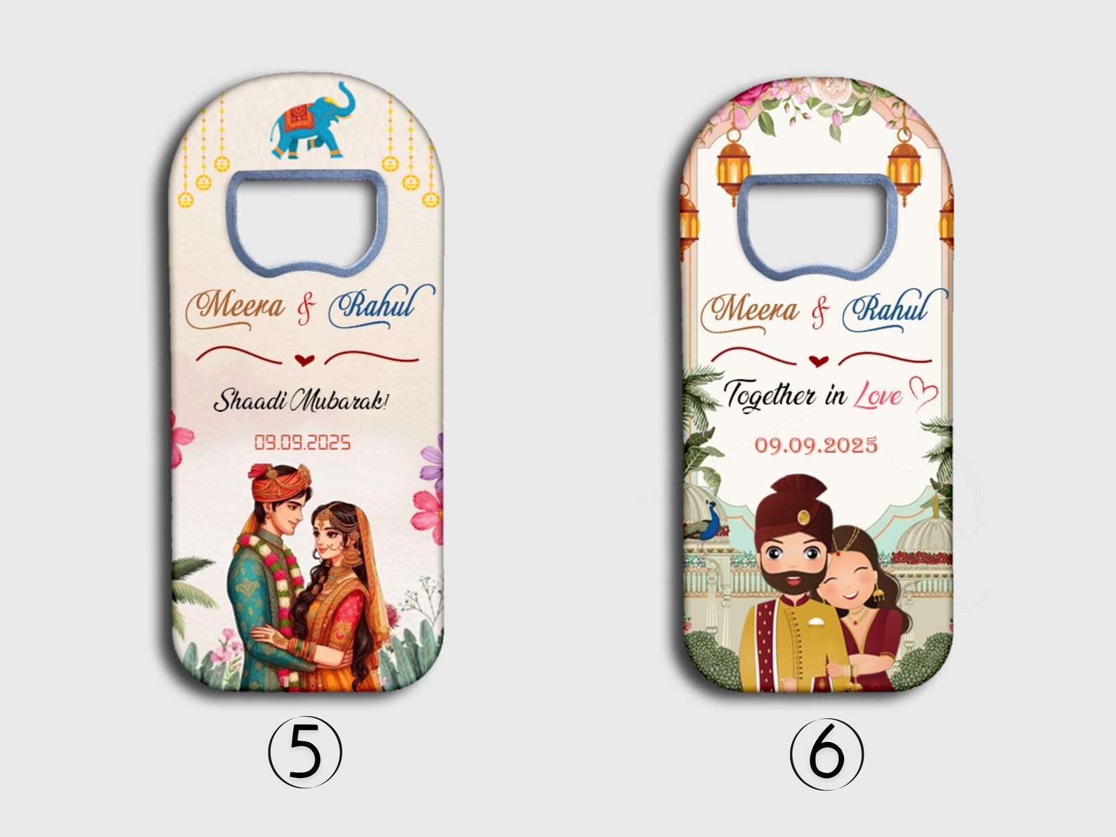 Indian Wedding Favor Magnet – Customizable Shaadi Bottle Opener - Etsy