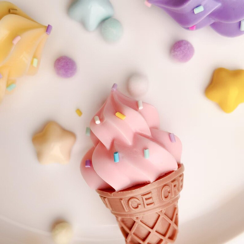 Handmade Ice Cream Taba Squishy Toy | Soft Silicone Slime Squishy Toy ...