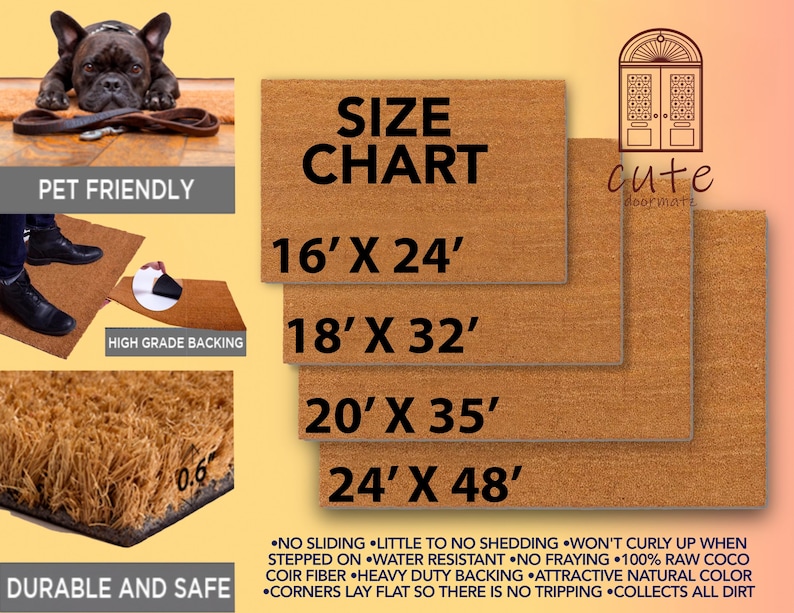 Funny Introvert Doormat: Sarcastic Welcome Mat, Anti-social Porch Decor ...