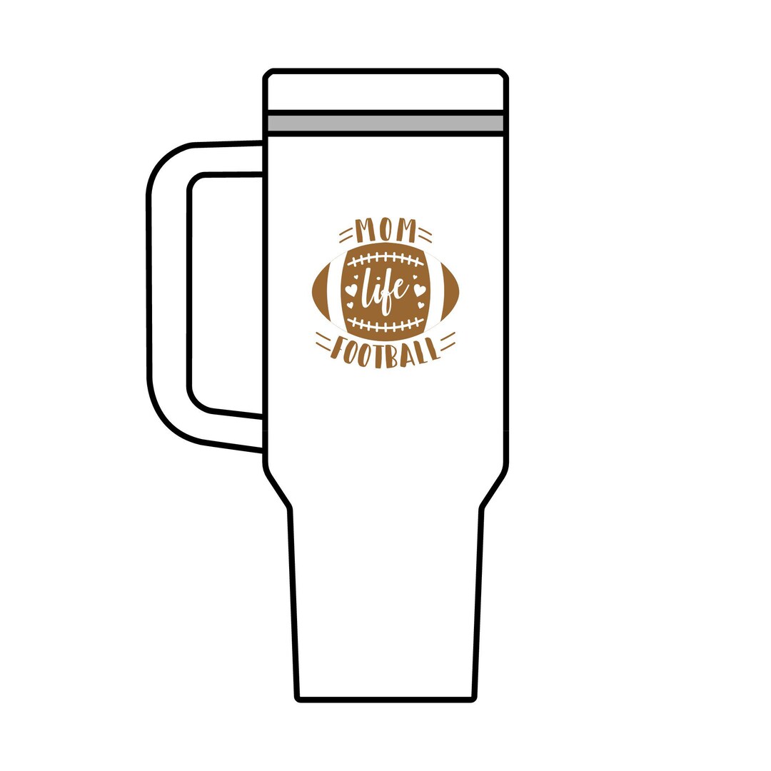 Football Mom 40oz Maxi Cup, Sports Drinking Mug, Gift for Moms ...