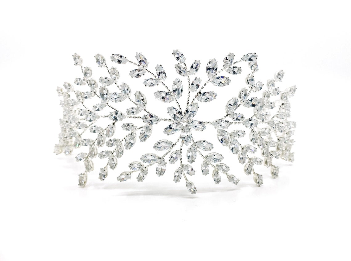 Rhinestone Crystal Headpiece Crystal Bridal Headpiece Bridal - Etsy ...