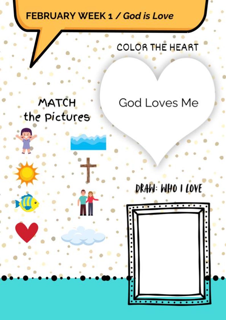 Kids Church Lesson Plan (3-5 Years) | God's Love (digital Download) 4 ...