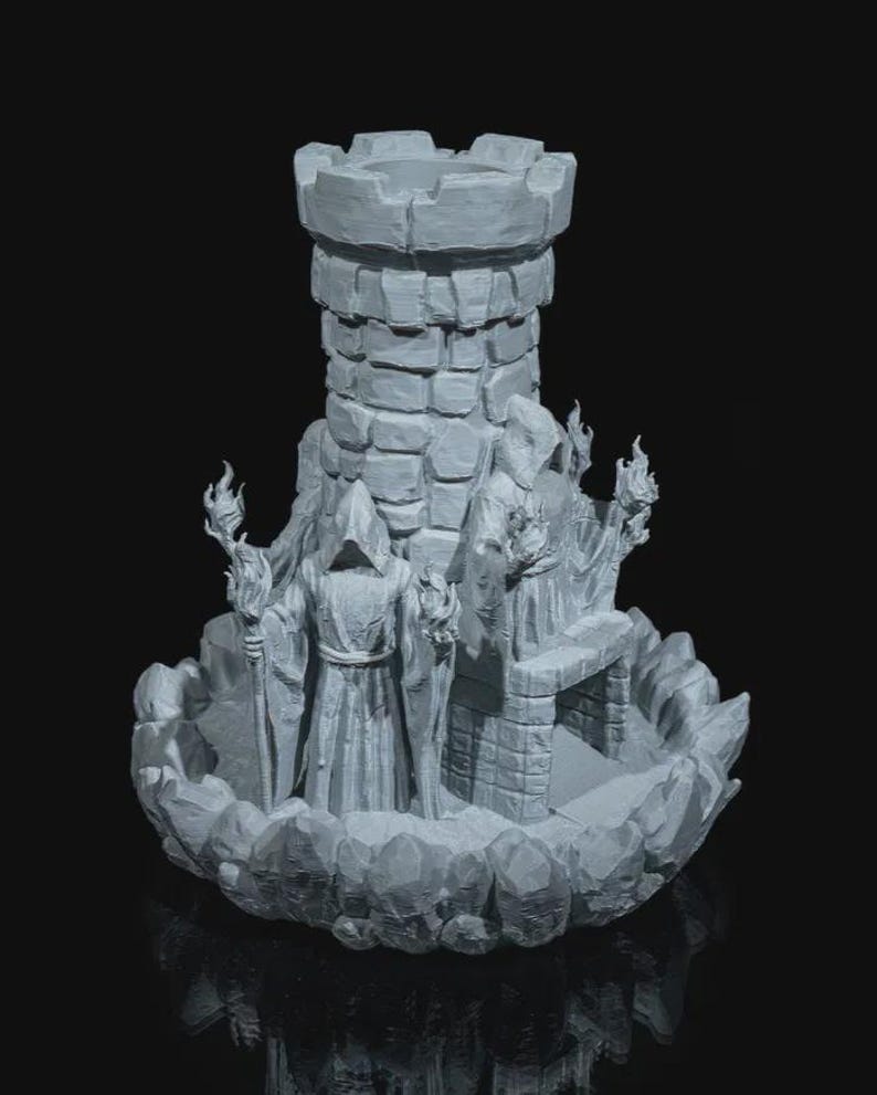 3D Printed Dark Wizard Dice Tower – D&D Tabletop RPG - Etsy