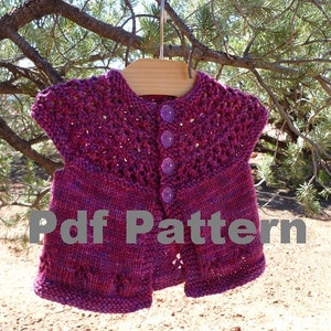 Layer Cake Baby Cardigan Sweater PDF Pattern Newborn, 3, 6, 9, 12, 18 ...