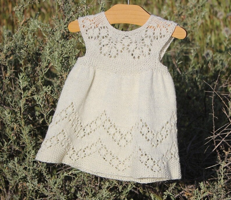 Kayleena Dress PDF Pattern Sock Yarn 0-3 Months to 2-3 Years - Etsy