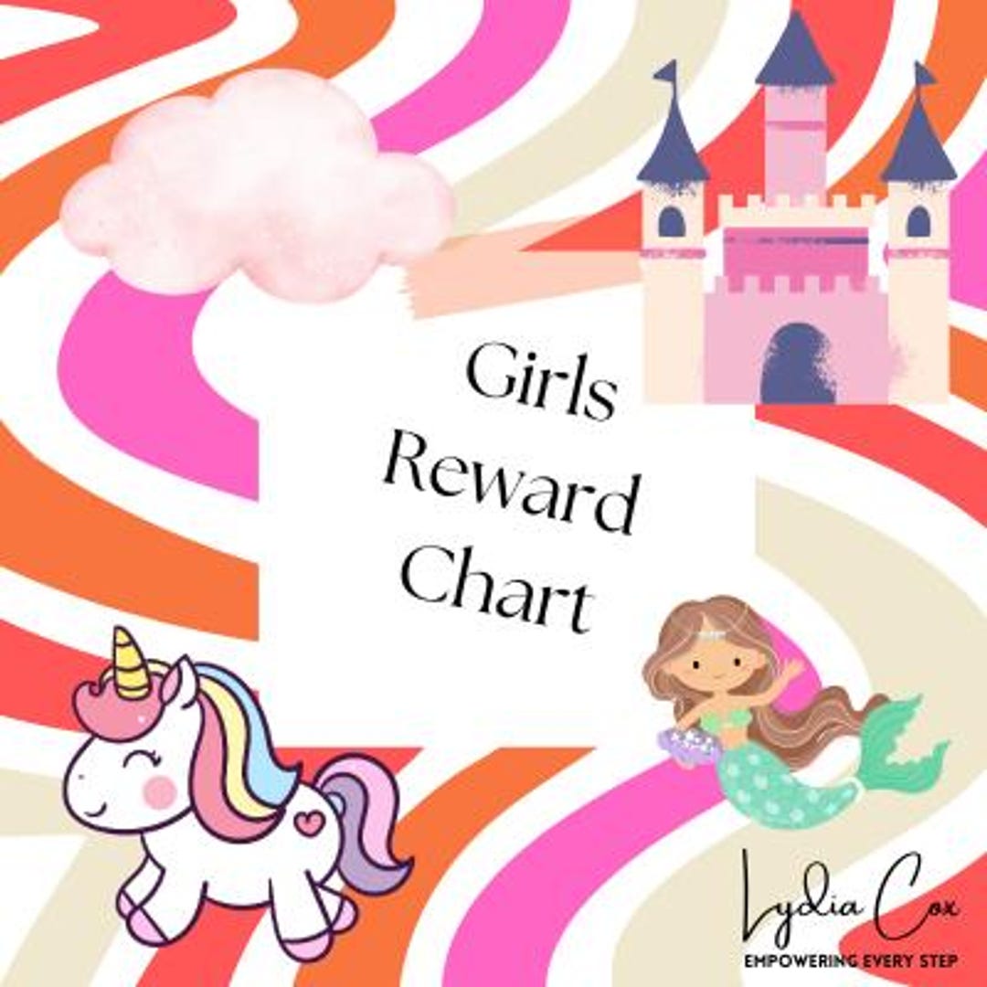 Reward Chart (girls Design) - Etsy