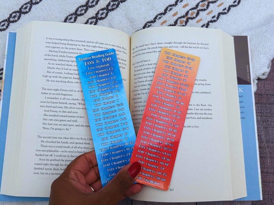 Tandem Reading Bookmark for Popular Epic Fantasy Series - Etsy