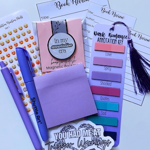 Deluxe Book Annotation Kit | Tabbed Bookmark by Genre, Custom Stickers ...