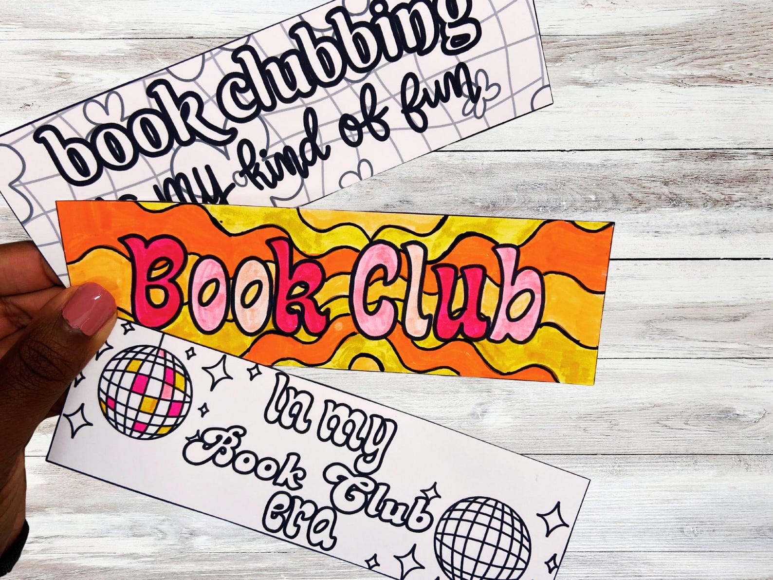 Retro Disco Ball Coloring Bookmarks | Printable Book Mark for Book ...