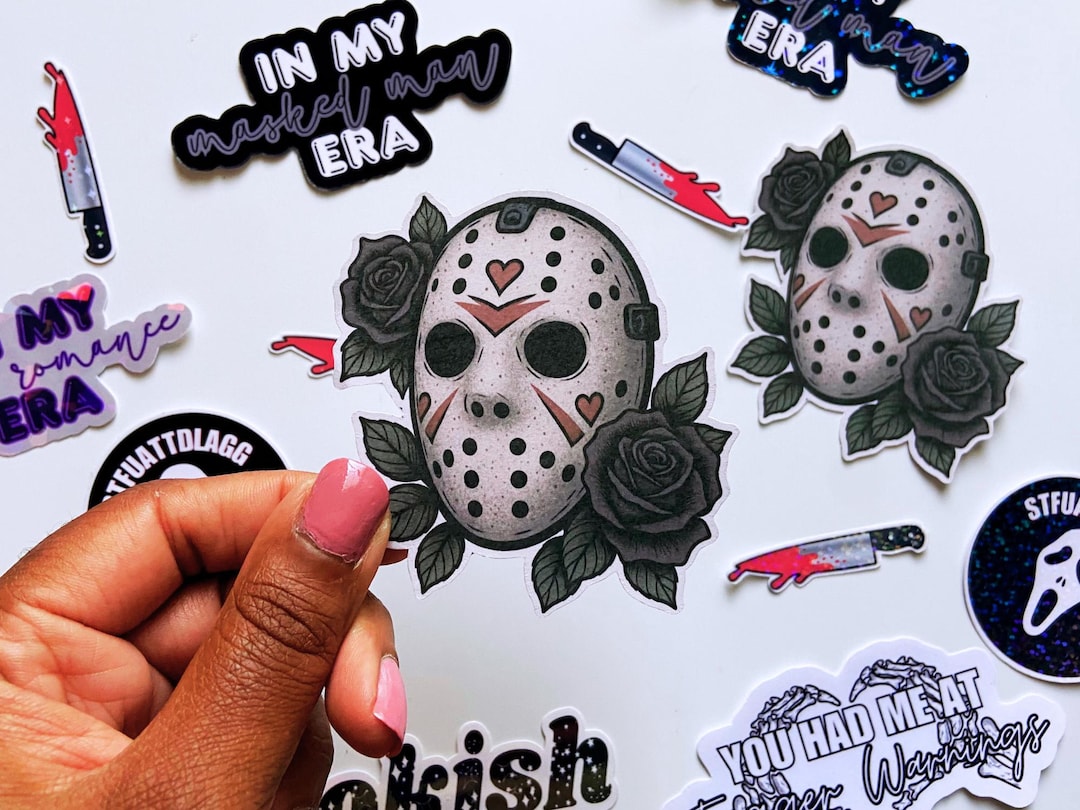 Dark Romance Horror Mask Sticker – Spicy Bookish Vinyl for Book Lovers ...