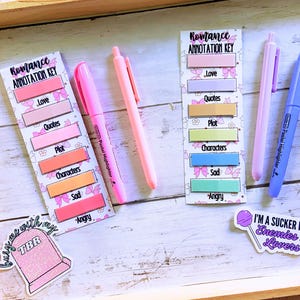 Magnetic Romance Annotation Kit | Book Tabs & Bookmark | Annotating ...