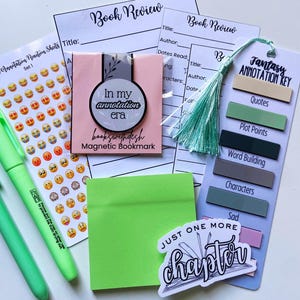 Deluxe Book Annotation Kit | Tabbed Bookmark by Genre, Custom Stickers ...