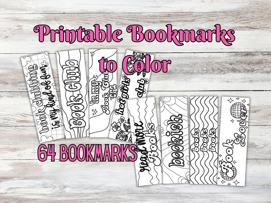 Retro Coloring Bookmarks Printable • Flower Power Disco Ball Bookish ...