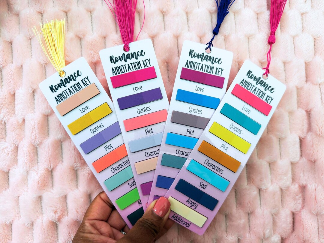 Book Annotation Kit for Romance Readers | Bookmark, Highlighter, Pen ...