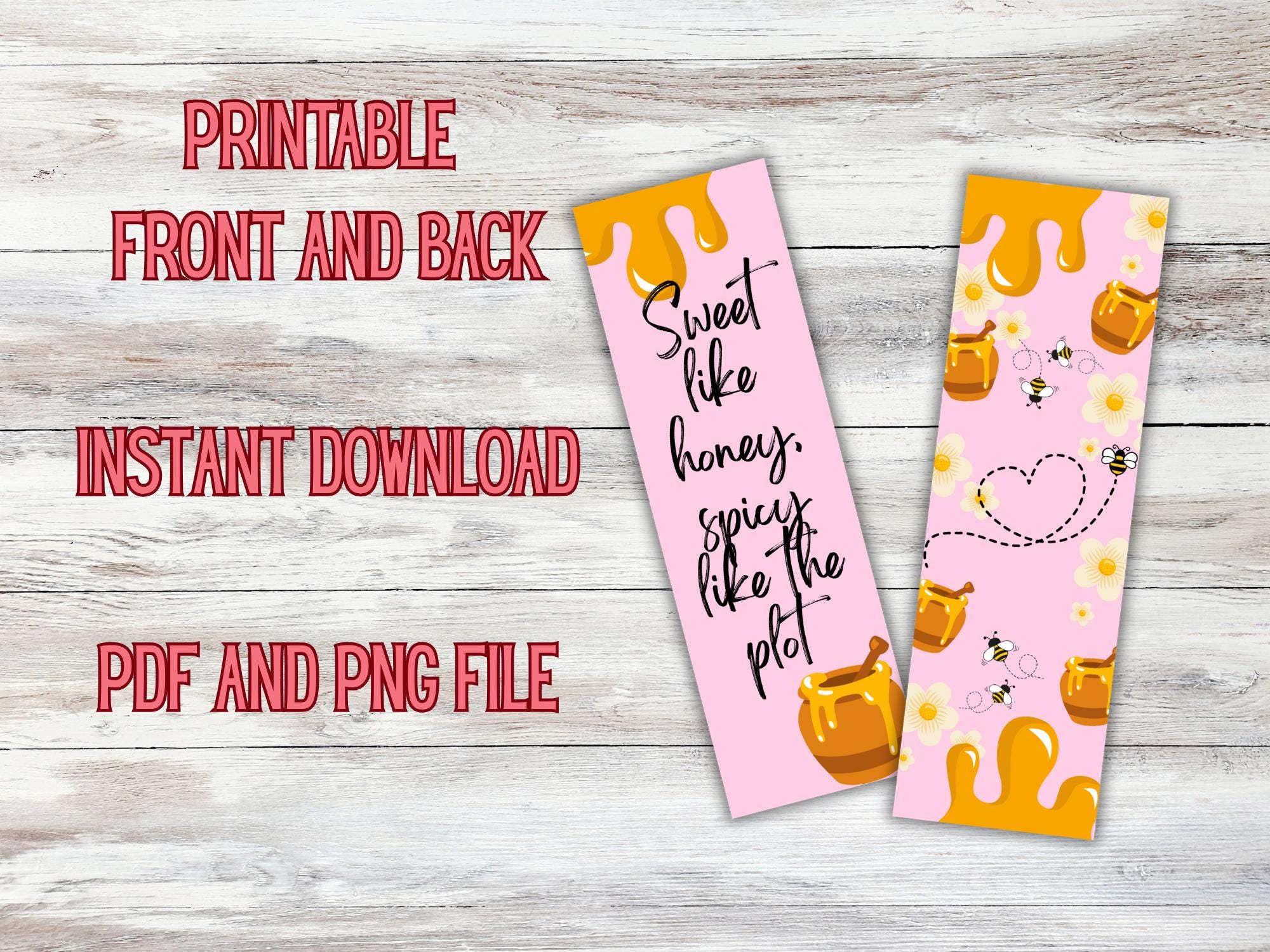 Spicy Romance Printable Bookmarks | Contemporary Bookish Book Mark ...