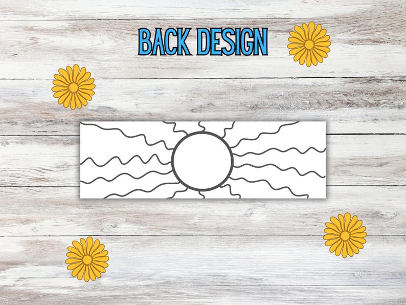 Retro Sun Burst Printable Coloring Bookmarks | Vintage Book Club Book ...
