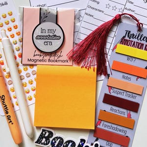 Deluxe Book Annotation Kit | Tabbed Bookmark by Genre, Custom Stickers ...