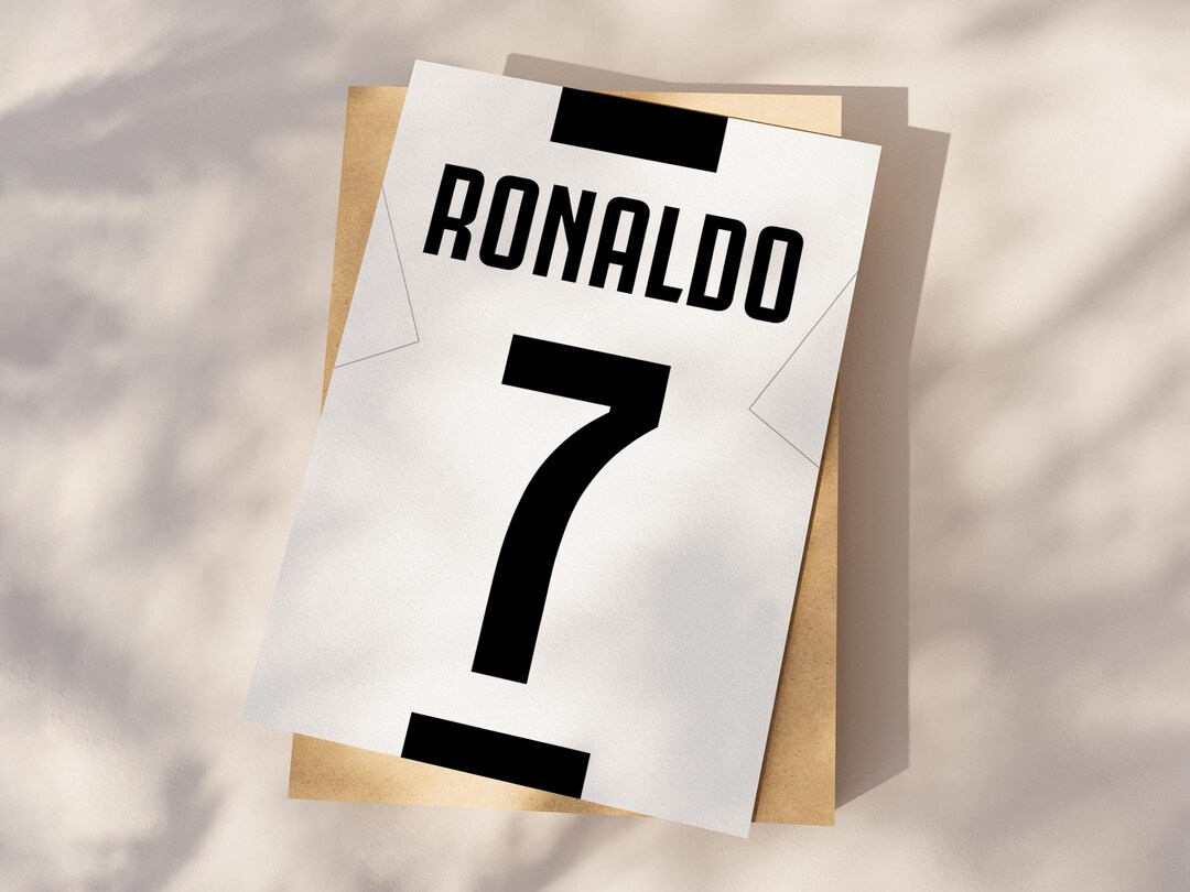 Cristiano Ronaldo Poster Jersey Print, Football Poster Printable, Gift ...