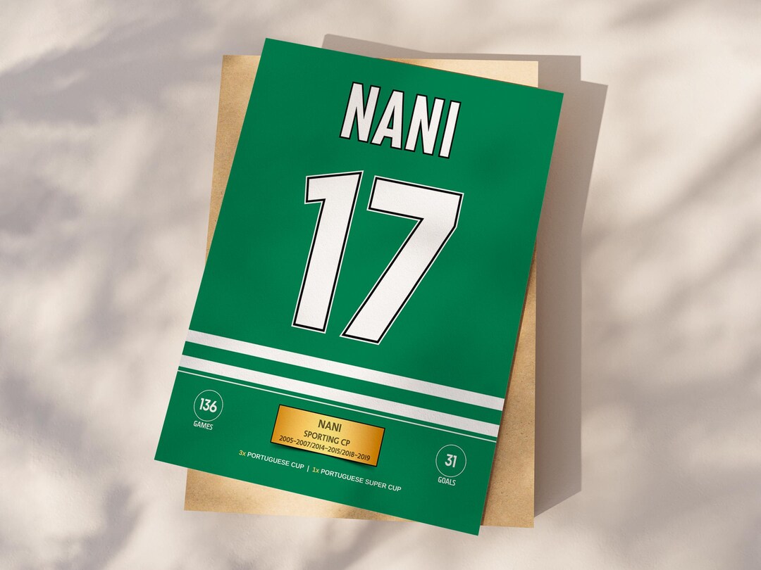 Nani Poster Print, Football Poster Printable, Instant Download, Nani ...