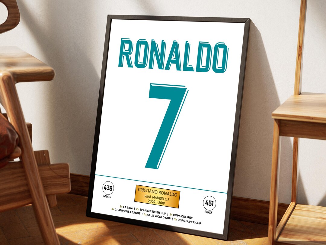 Cristiano Ronaldo Poster Print, Football Poster Printable, Instant ...