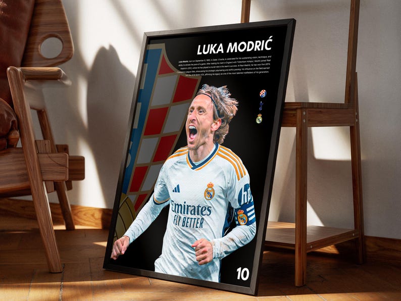 Set of 2 Prints, Printable Football Players Poster Bundle, Toni Kroos ...