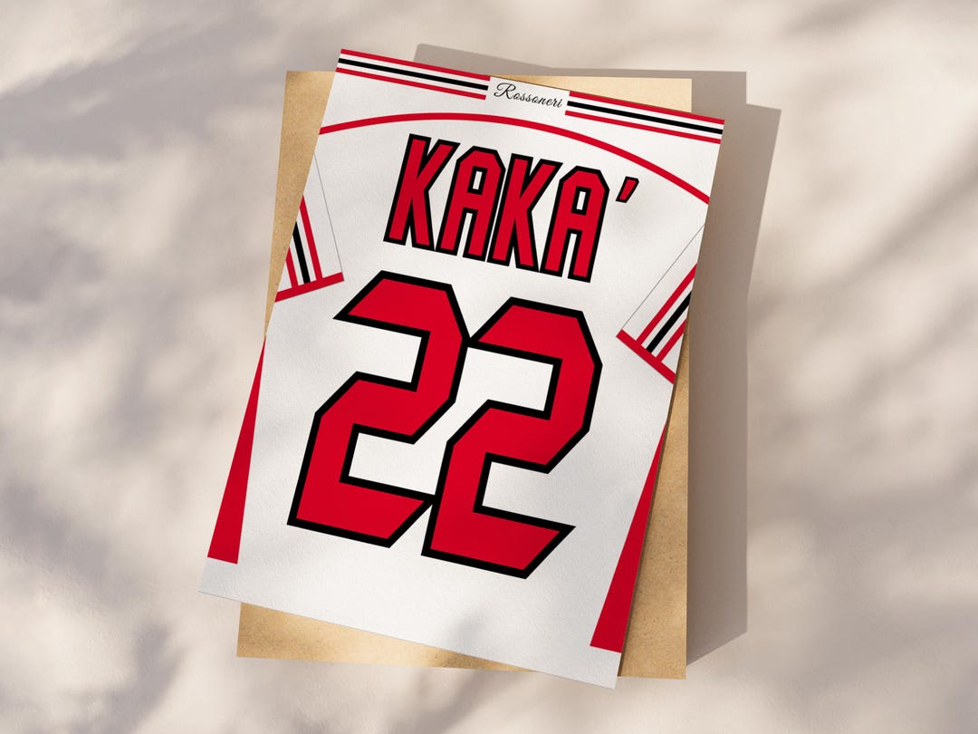 Kaká Poster Jersey Print, Football Poster Printable, Kaká Poster ...