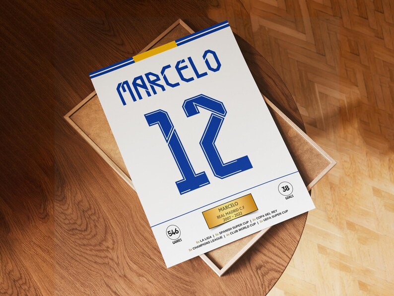 Marcelo Poster Print, Football Poster Printable, Instant Download ...