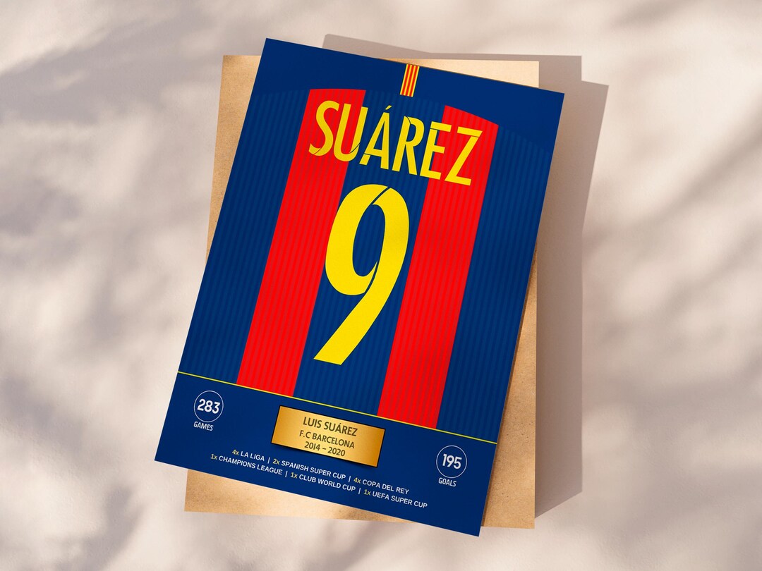 Luis Suárez Poster Print, Football Poster Printable, Instant Download ...