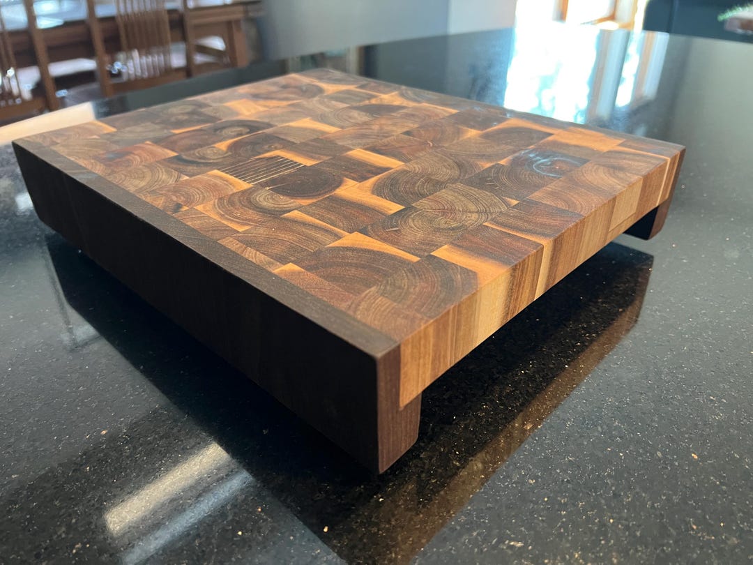 Acacia Wood End Grain Cutting Board - Etsy