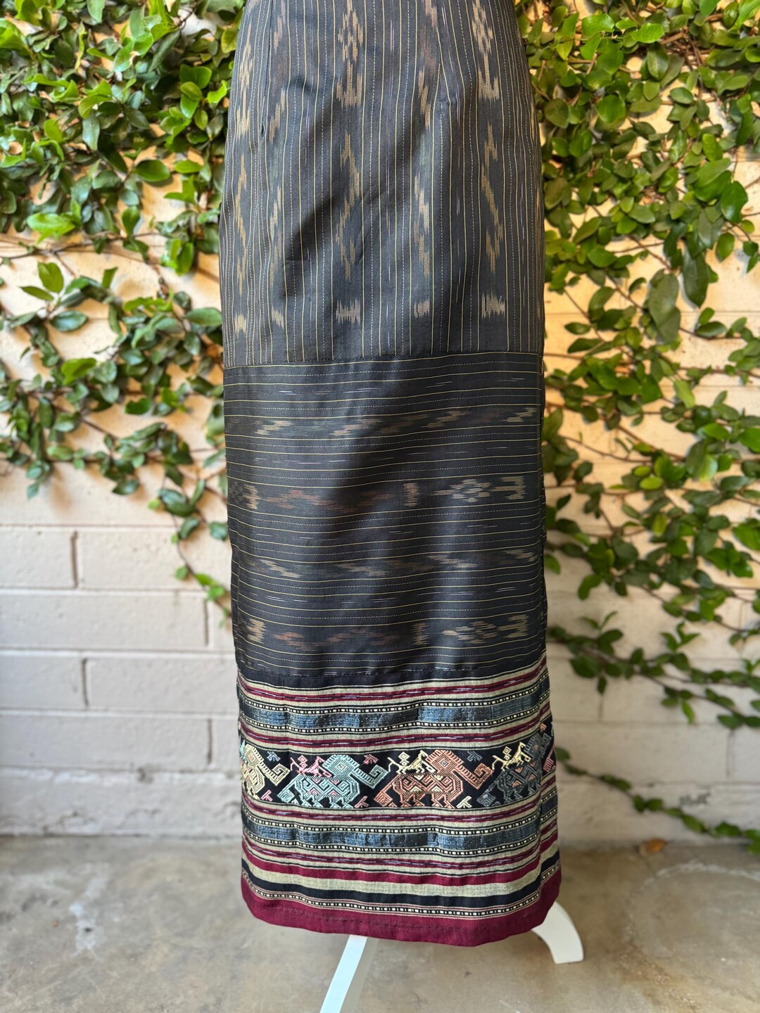 Lao Style LONG EVENING SKIRT! Pre-order Custom Sewing With Lao Textile ...